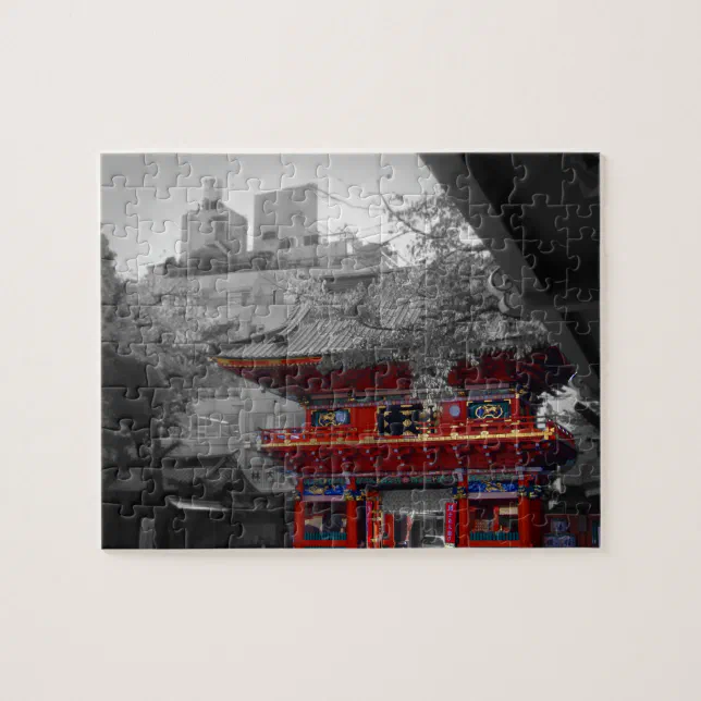 Old Japanese Temple Jigsaw Puzzle | Zazzle