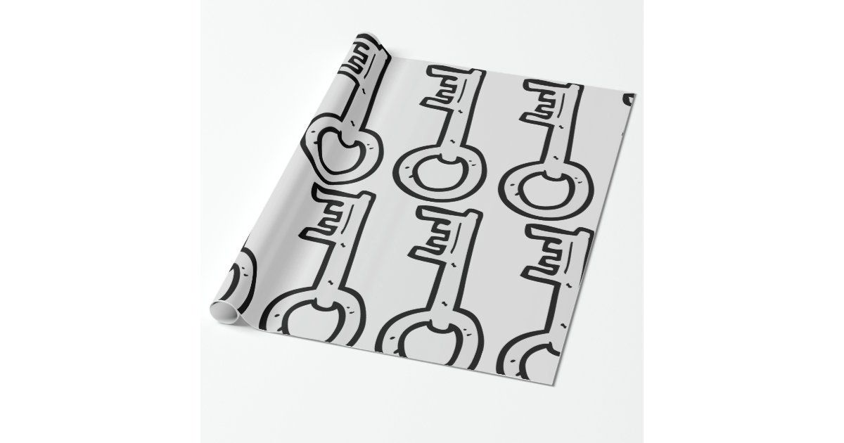 Old Key Wrapping Paper | Zazzle