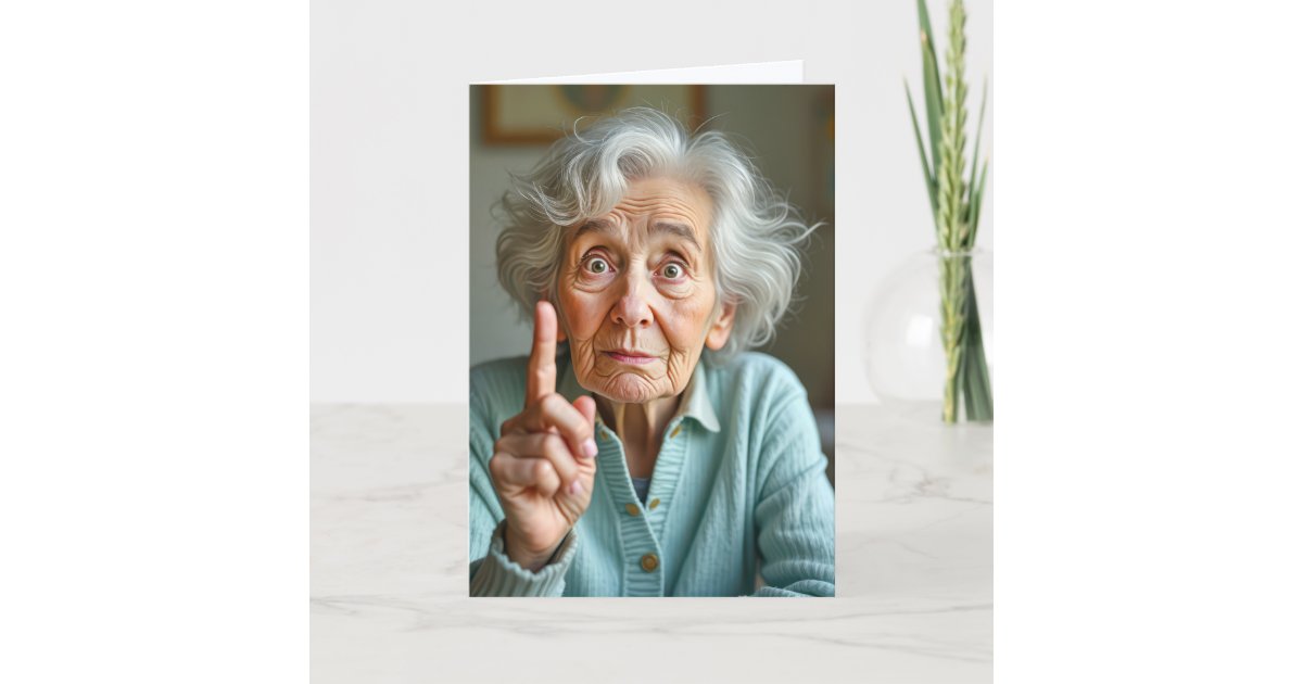 Old Lady Card | Zazzle