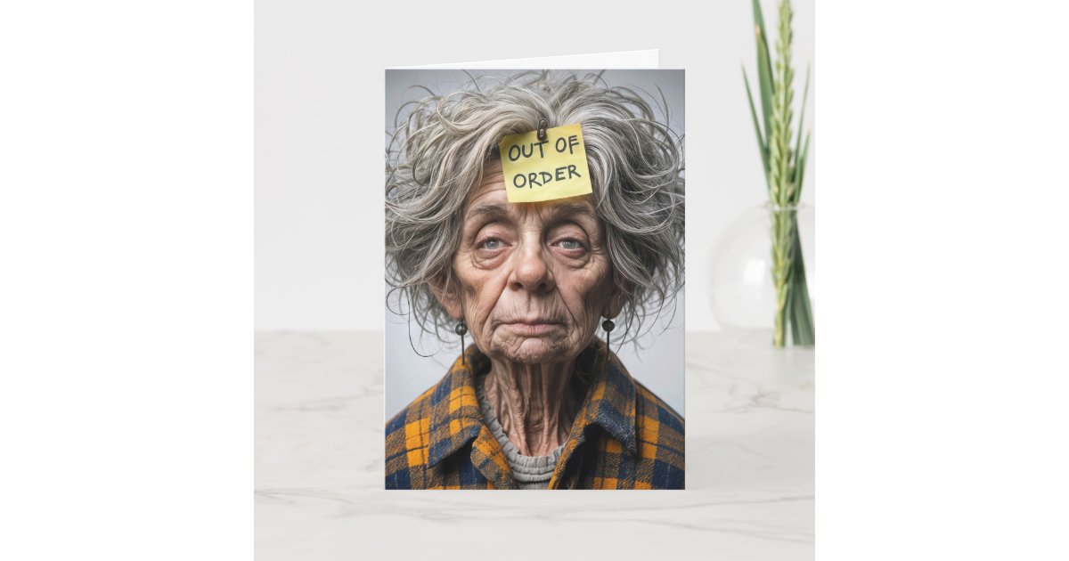 Old Lady Get Well Soon Card | Zazzle