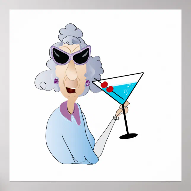 old lady poster | Zazzle