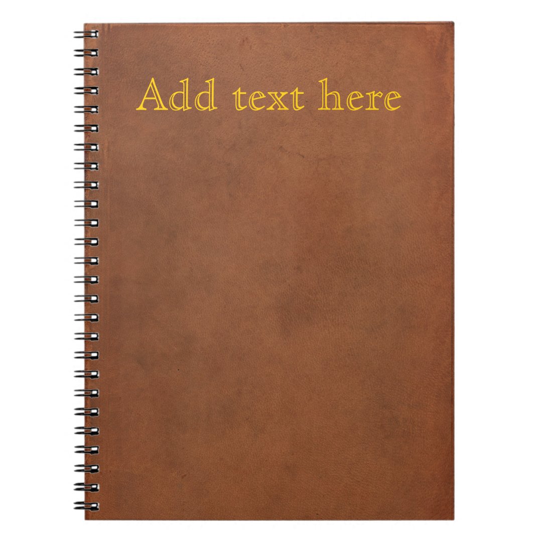 Old leather book cover, add your own gold text | Zazzle
