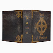 OLD LEATHER BOUND BOOK of SHADOWS BINDER | Zazzle