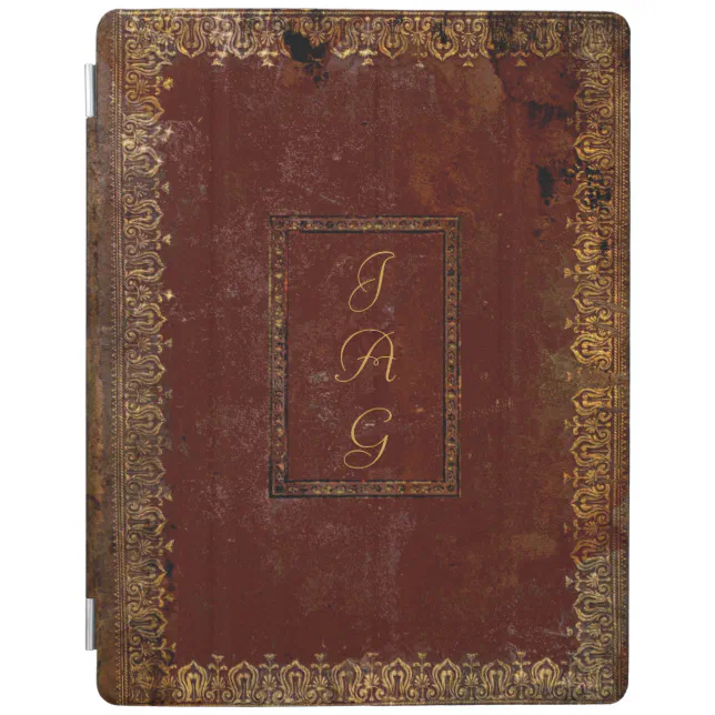 Old Leather Victorian Style Book Cover | Zazzle