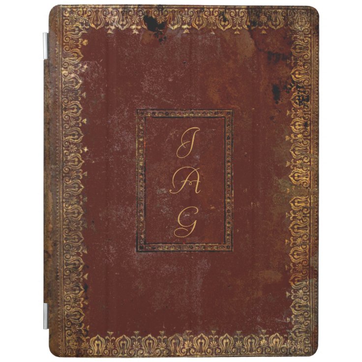 Old Leather Victorian Style Book Cover | Zazzle