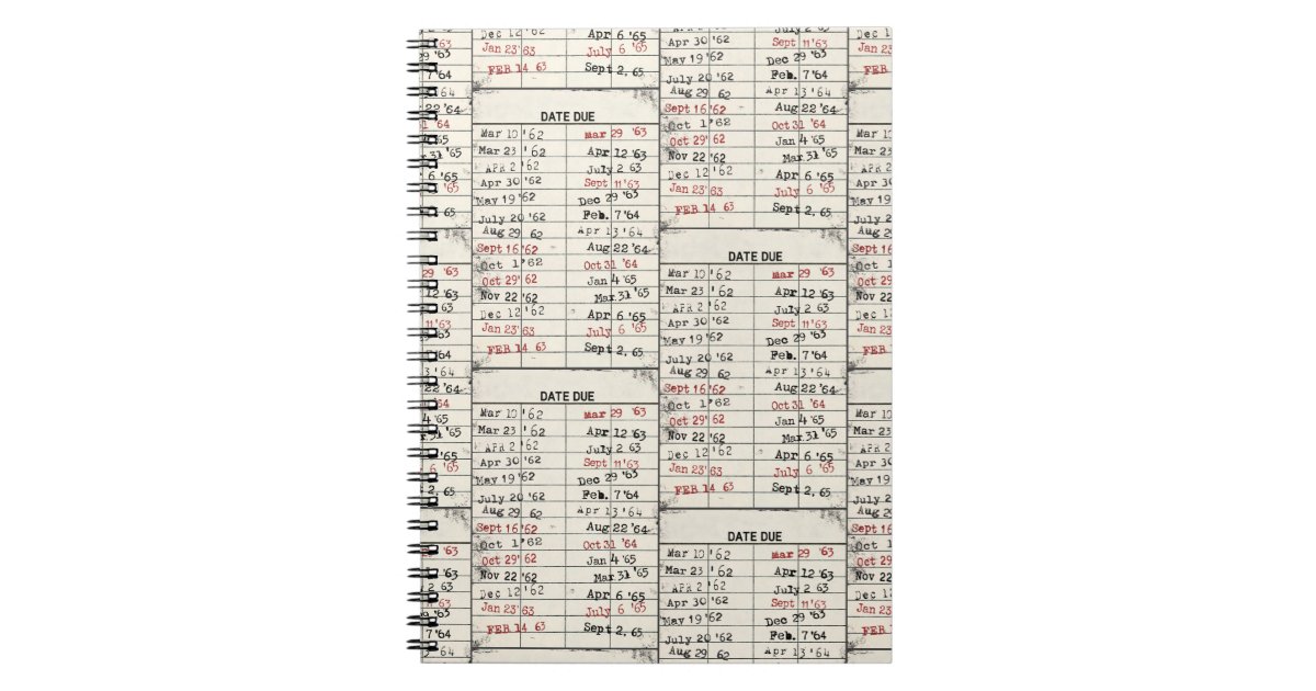 Old Library Card Collection Notebook | Zazzle