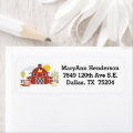 Old Macdonald Farm Barn Address Label | Zazzle