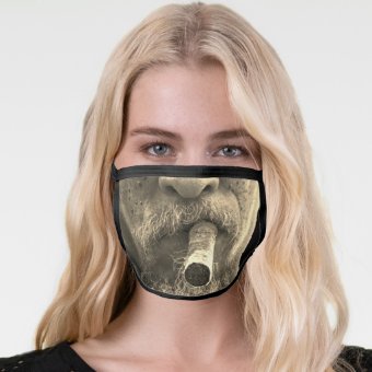 OLD MAN SMOKING CIGAR MASK | Zazzle