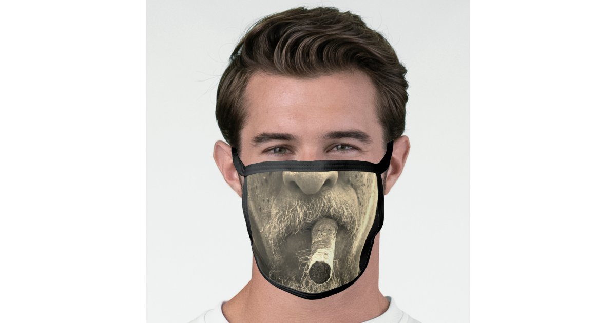 OLD MAN SMOKING CIGAR MASK | Zazzle