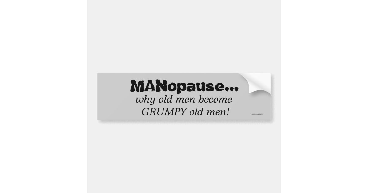 Old Men Bumper Sticker | Zazzle