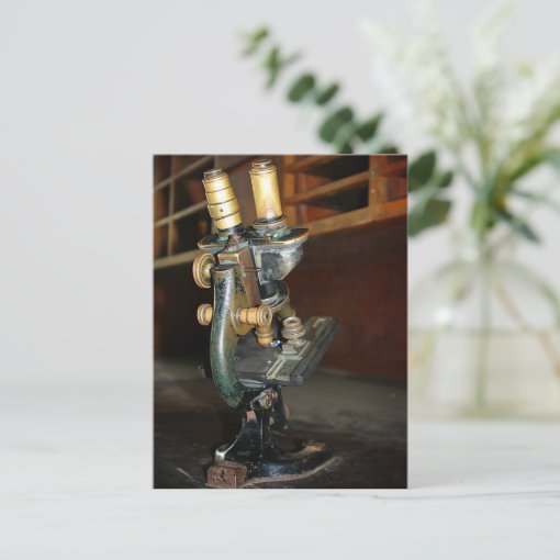 Old Microscope Postcard | Zazzle