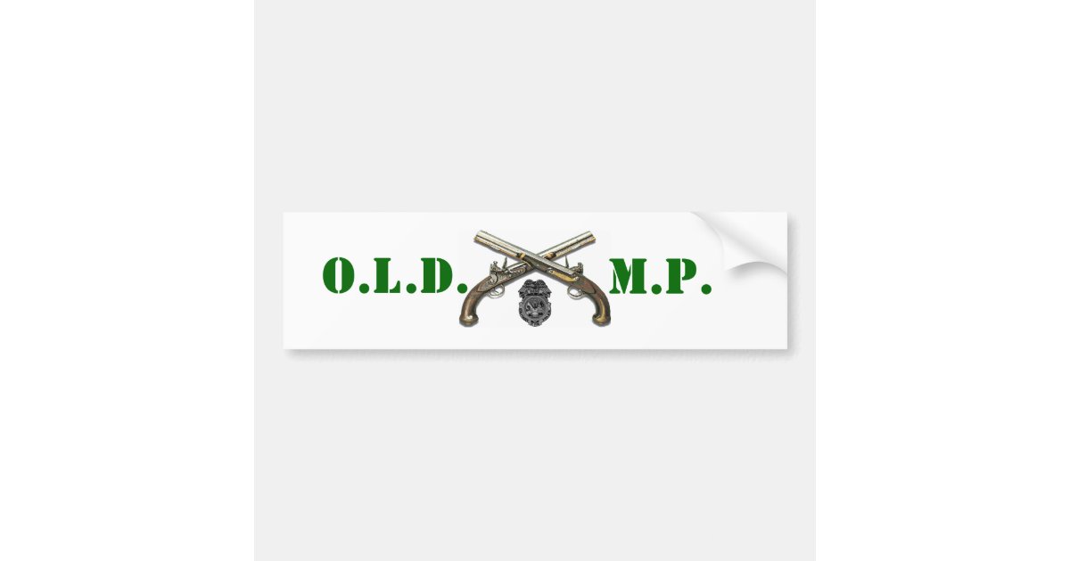 Old MP Bumper Sticker | Zazzle