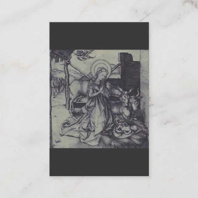 Old Nativity scene og Jesus Christ Business Card | Zazzle