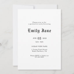 Old Newspaper Graduation Announcement Invitation | Zazzle