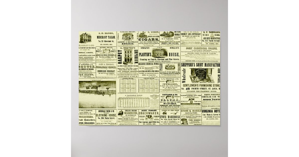 Old Newspaper Poster | Zazzle