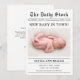 Old Newspaper Style Birth Announcement Card | Zazzle