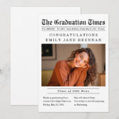 Old Newspaper Style Graduation Announcement | Zazzle
