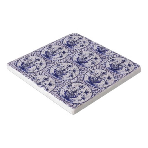 Old North German tile,vintage ceramic tile Trivet | Zazzle