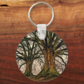 Old Oak Tree in Winter Keychain | Zazzle