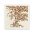 old oak tree - love tree paper napkins | Zazzle