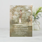 Old Oak Tree Rustic Country Wedding Invitation | Zazzle