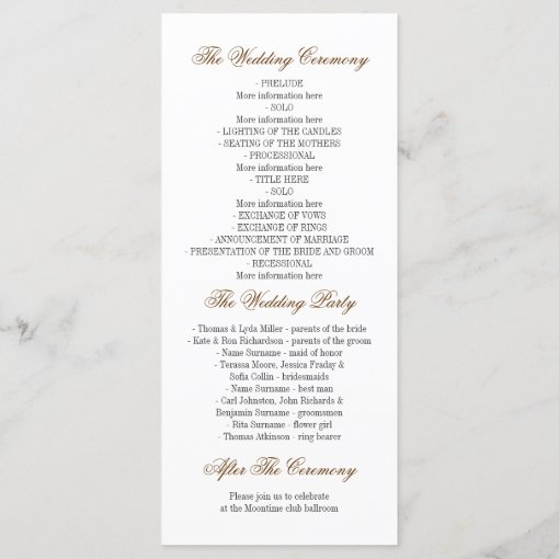 old oak tree rustic wedding programs | Zazzle