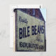 Old Painted Bile Beans Sign Postcard | Zazzle