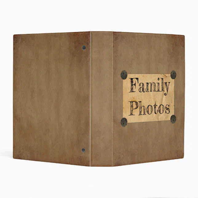 Old Paper And Buttons Avery Mini Binder | Zazzle