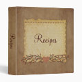 Old Paper Look Recipe Binder | Zazzle