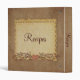 Old Paper Look Recipe Binder | Zazzle