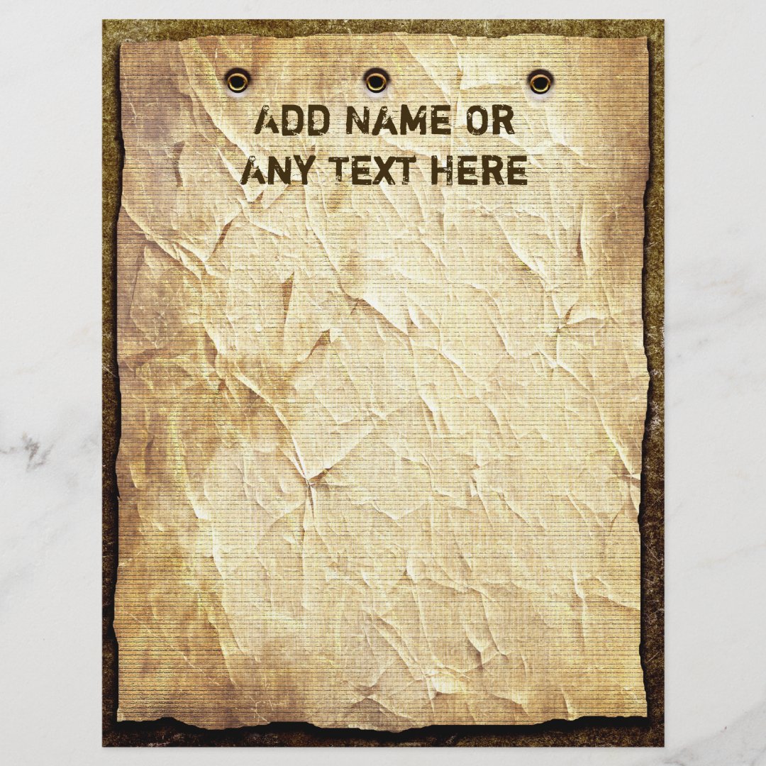 Old Paper Sign On Wood Letterhead | Zazzle