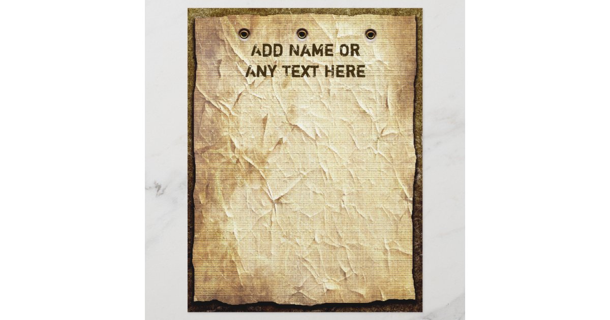 Old Paper Sign On Wood Letterhead | Zazzle