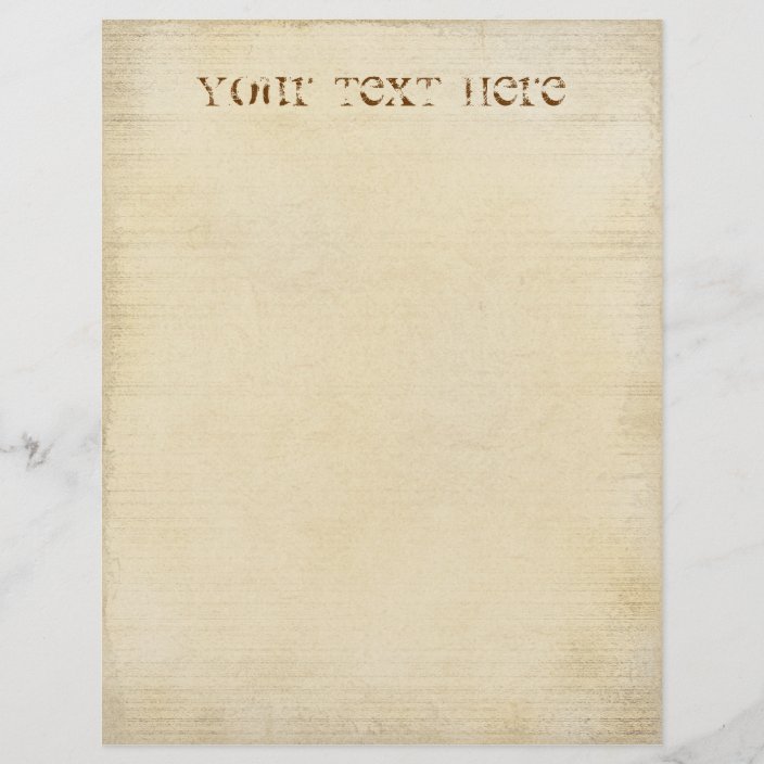 Old Parchment Letterhead | Zazzle.com