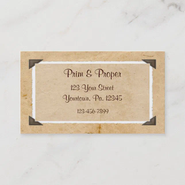 Old Photo Custom Photo Business Card | Zazzle