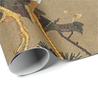 Old Pine Tree and White Phoenix by Ito Jakuchu Wrapping Paper | Zazzle