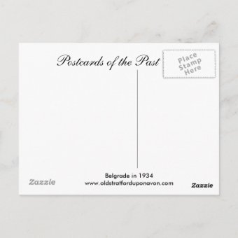 Old Postcard, Belgrade 1934 Postcard | Zazzle