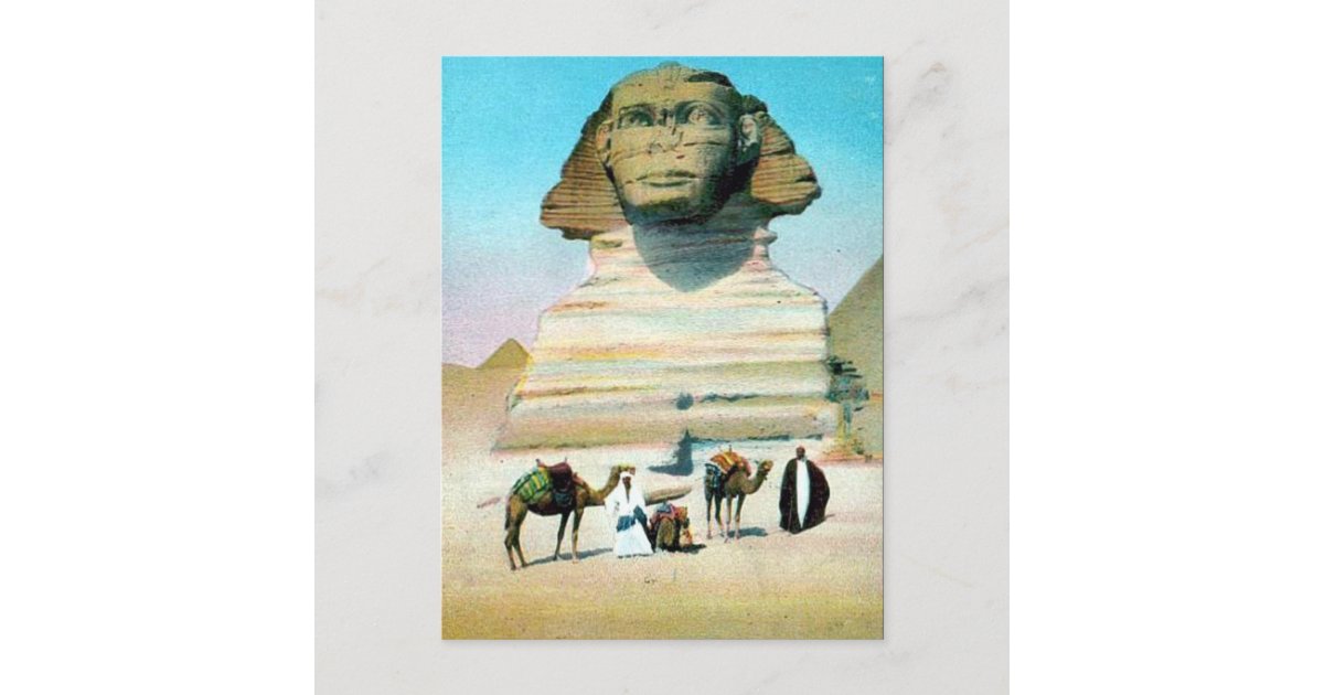 Old Postcard - Cairo, the Sphinx | Zazzle