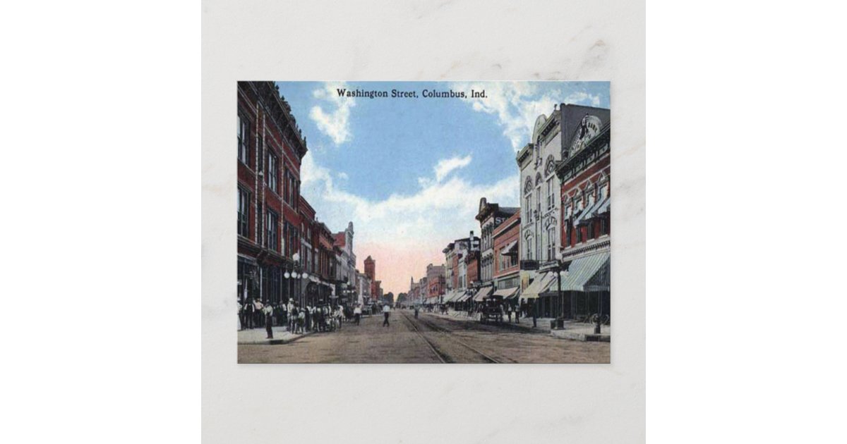 Old Postcard - Columbus, Indiana, USA | Zazzle
