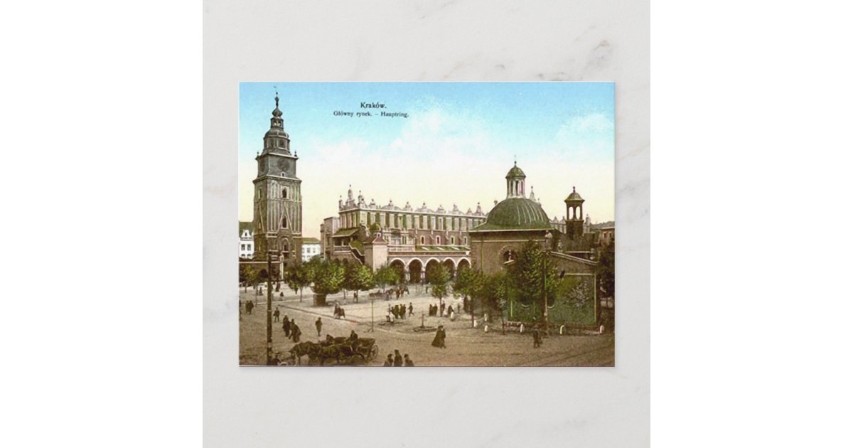 Old Postcard - Krakow, Poland | Zazzle