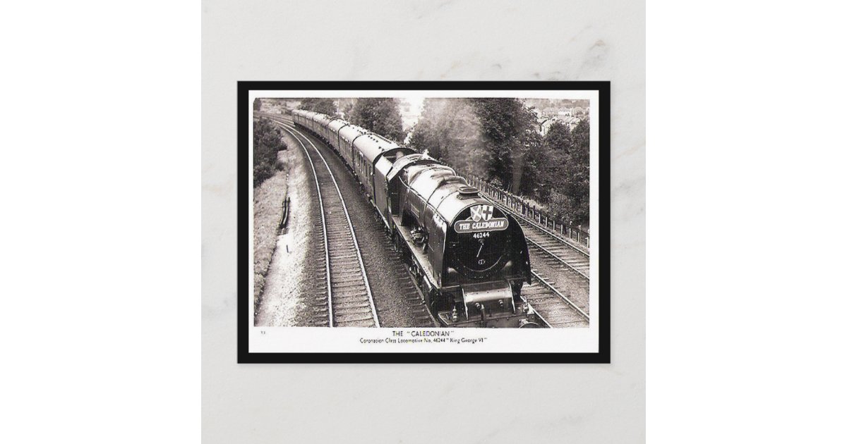 Old Postcard - LMS Train "The Caledonian" | Zazzle