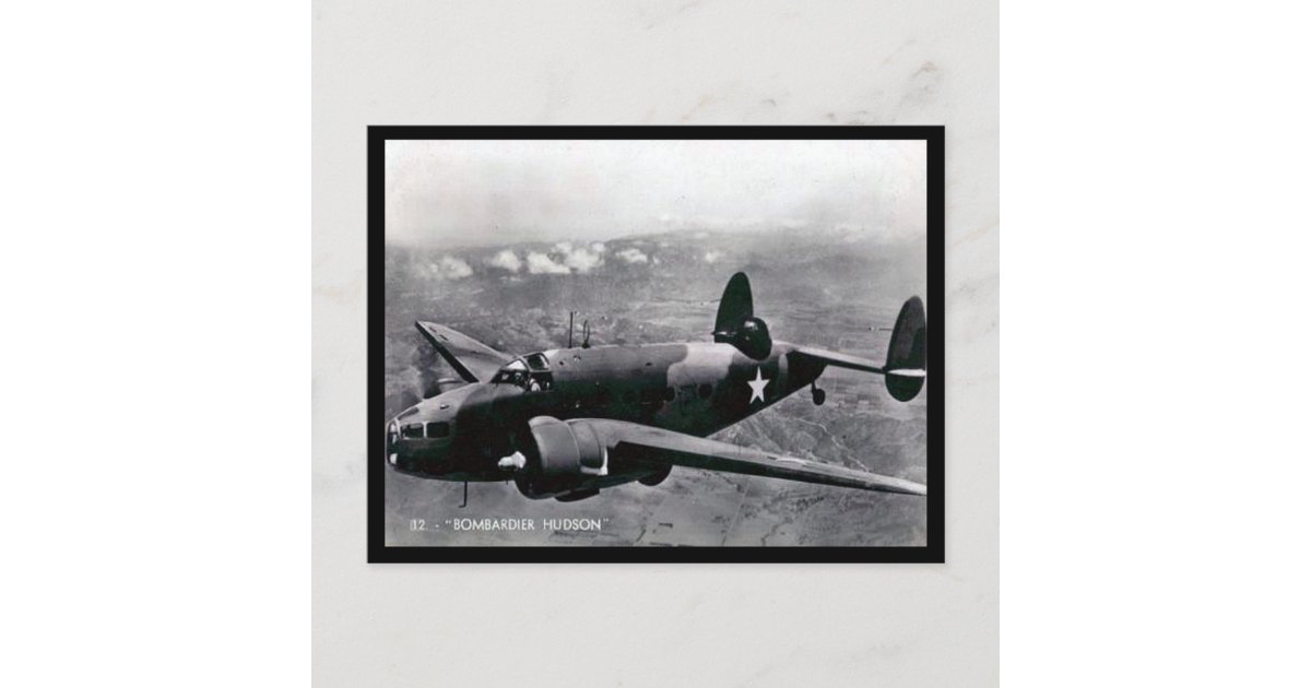 Old Postcard - Lockheed Hudson Light Bomber | Zazzle