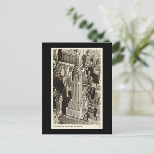Old Postcard, New York City, Chrysler Building Postcard | Zazzle