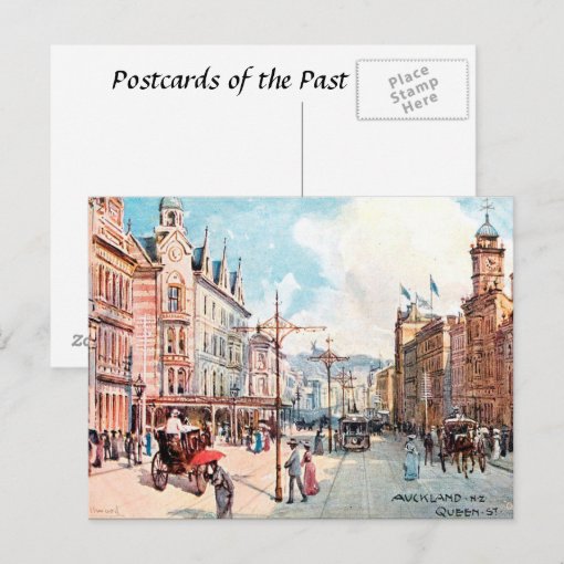 Old Postcard - Queen Street, Auckland, New Zealand | Zazzle