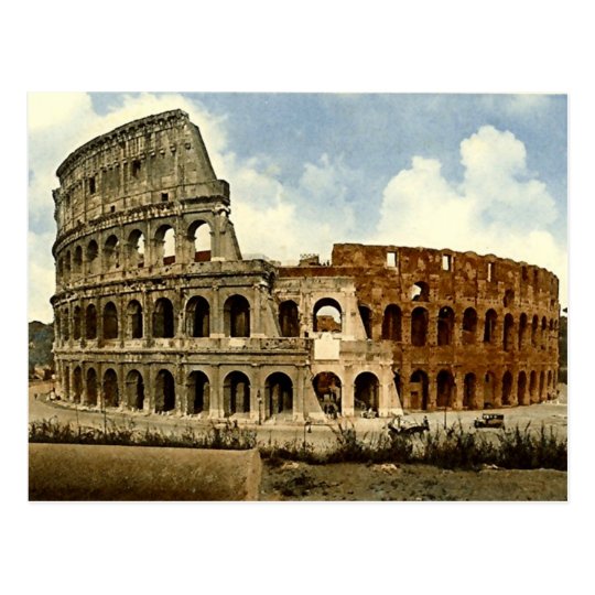 Old Postcard, Rome, the Colosseum Postcard | Zazzle.com