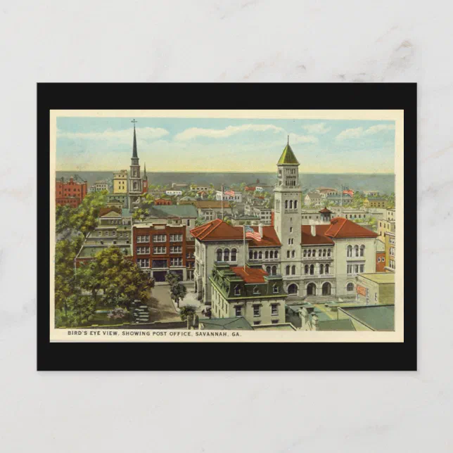 Old Postcard, Savannah, Georgia, USA Postcard | Zazzle