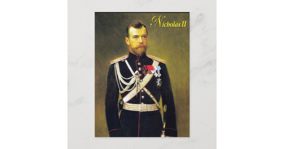Old Postcard - Tsar Nicholas II | Zazzle