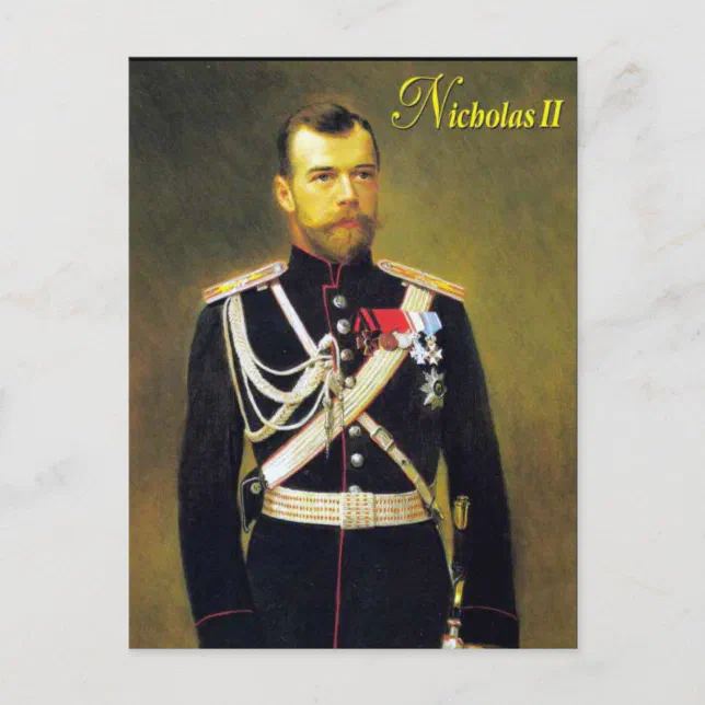 Old Postcard - Tsar Nicholas II | Zazzle