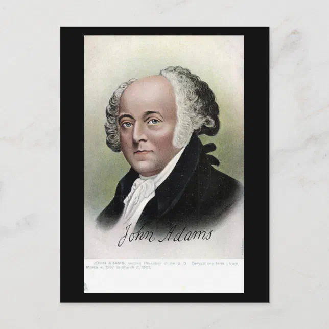 Old Postcard - US President John Adams | Zazzle