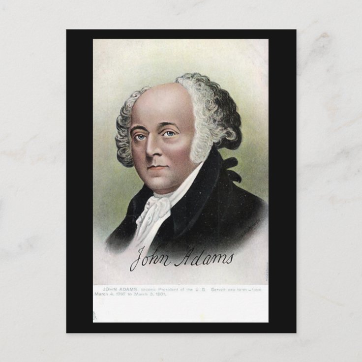 Old Postcard - US President John Adams | Zazzle