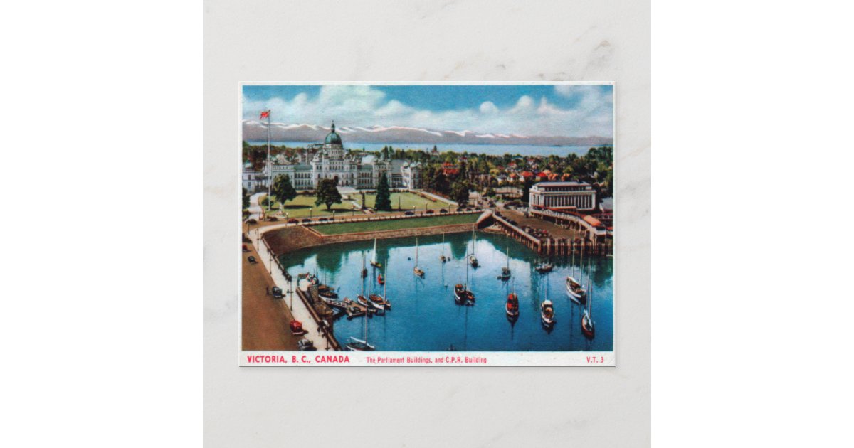Old Postcard - Victoria, British Columbia, Canada | Zazzle
